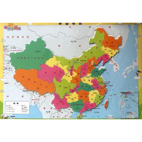 中国地形图上有几种颜色分别代表什么 地球科学